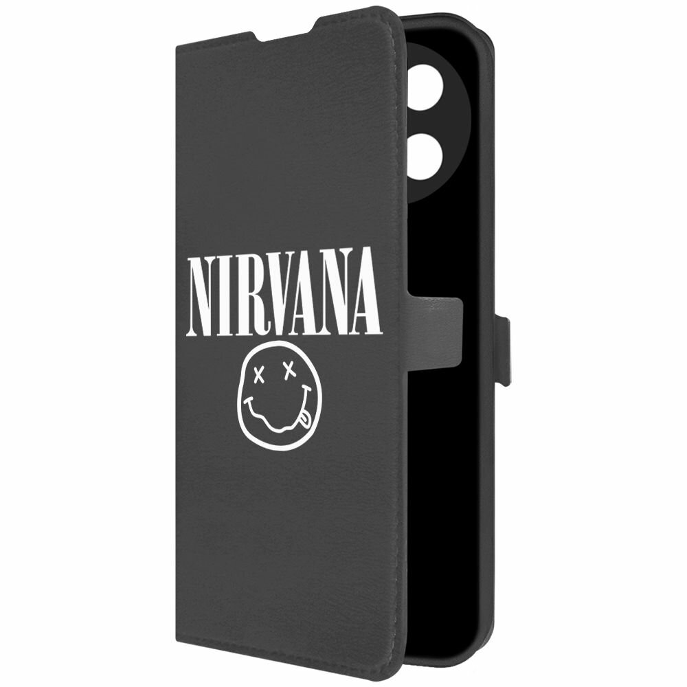 Чехол-книжка Krutoff Eco Book для Realme 11 4G Nirvana (Нирвана) (черный)