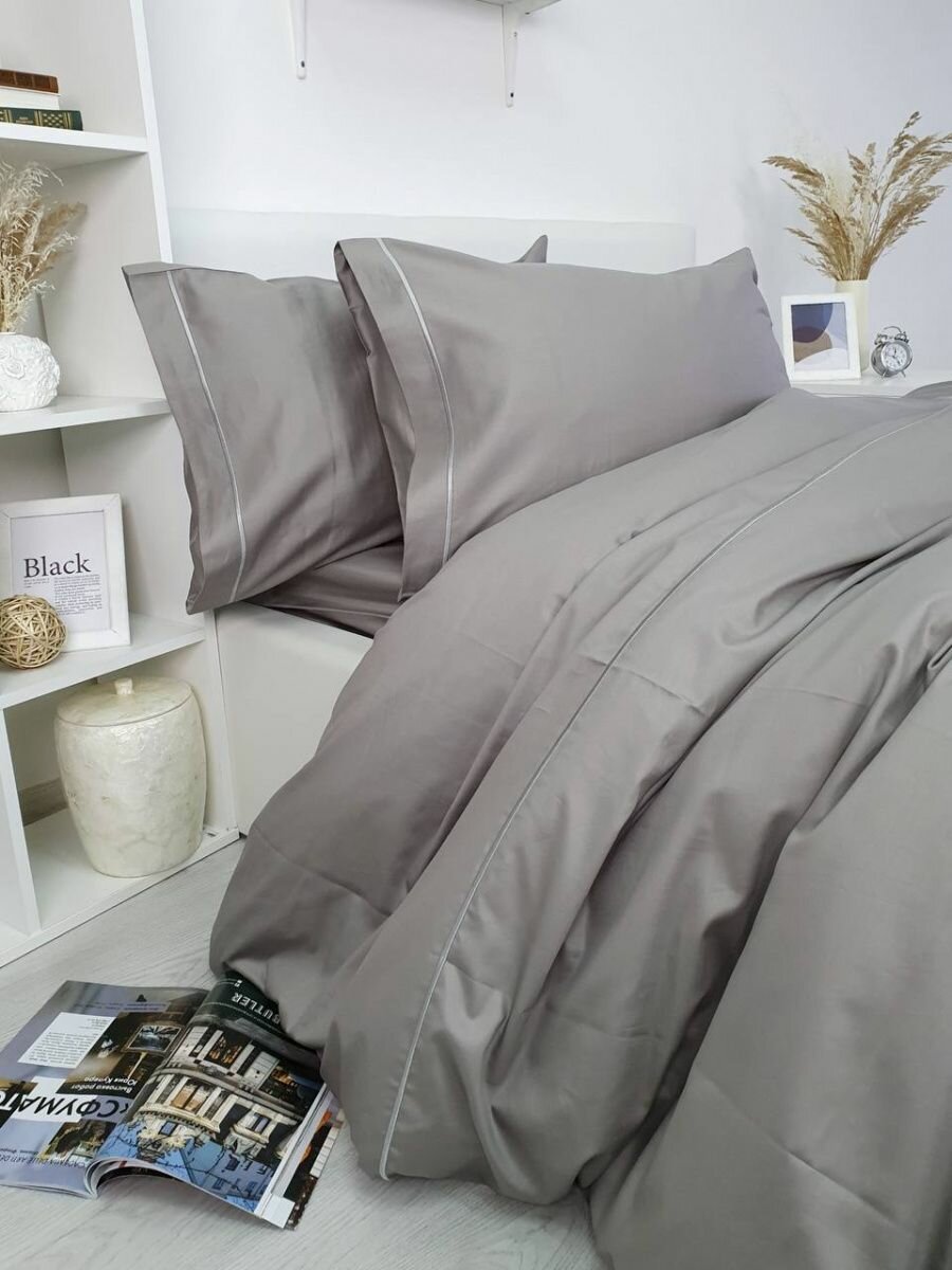 Постельное белье Tivolyo Home Casual (хаки) евро-макси
