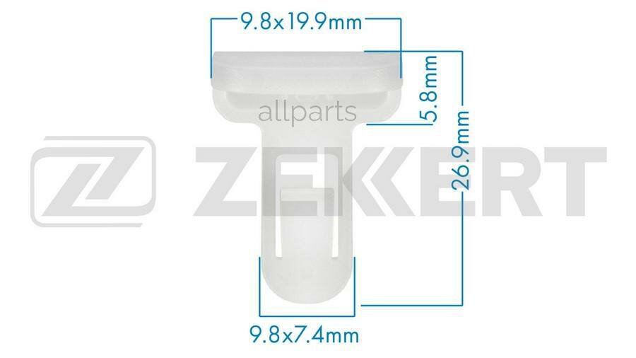 ZEKKERT BE-2517 Клипса крепёжная Toyota (миним. кол-во заказа 10 шт)