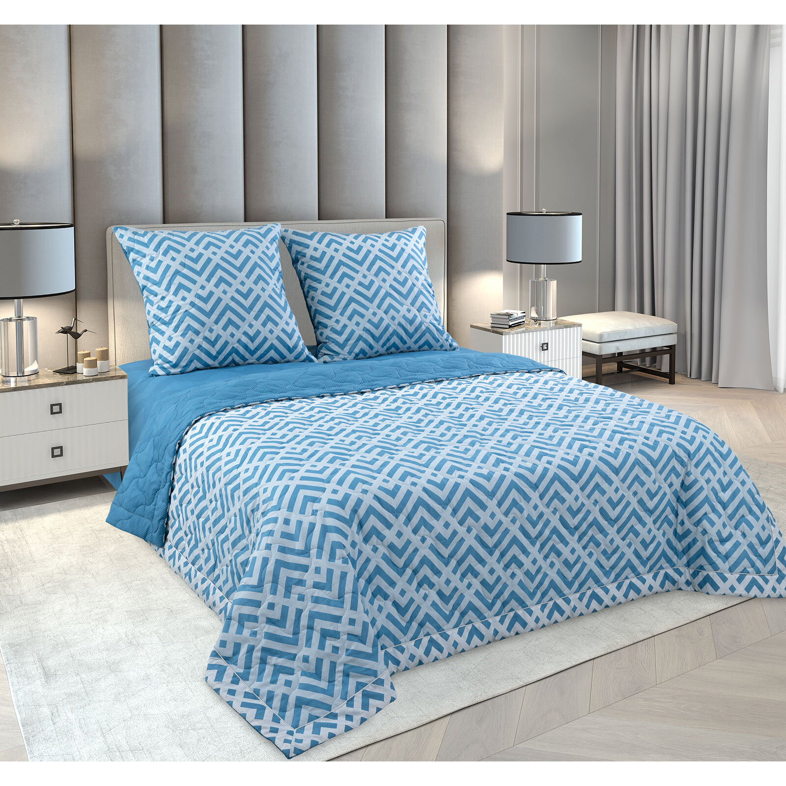 Покрывало из Перкали 200х210 стеганое Бьёрн