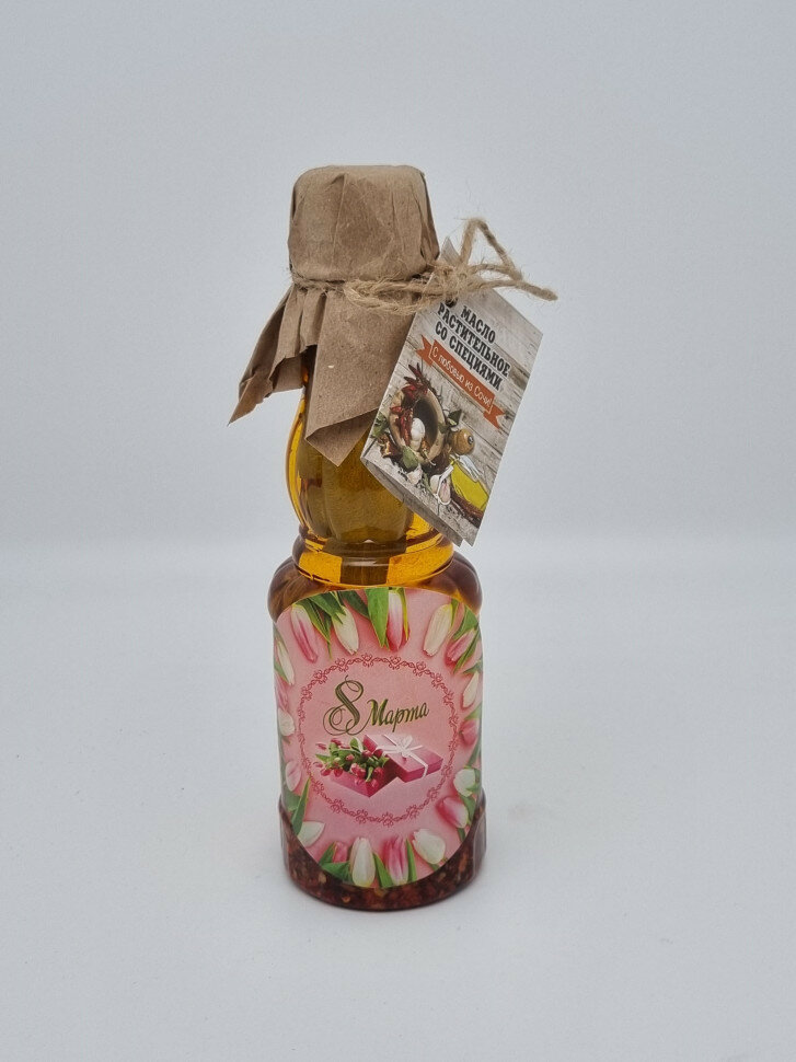 Масло подсолнечное со специями с 8 марта 250мл