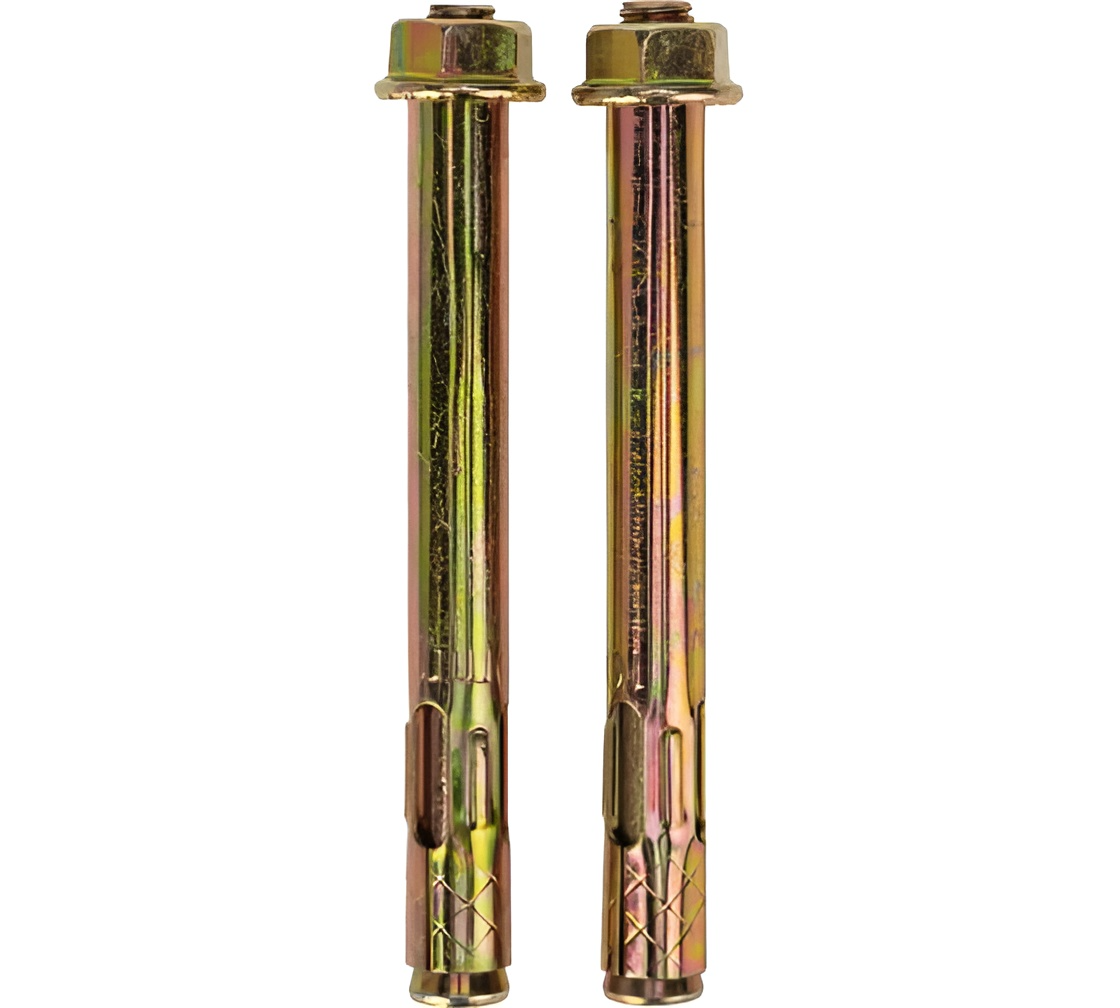 Болт с гайкой KRANZ анкерный 10х50, короб {1608-1050-5} (2 шт/упак)