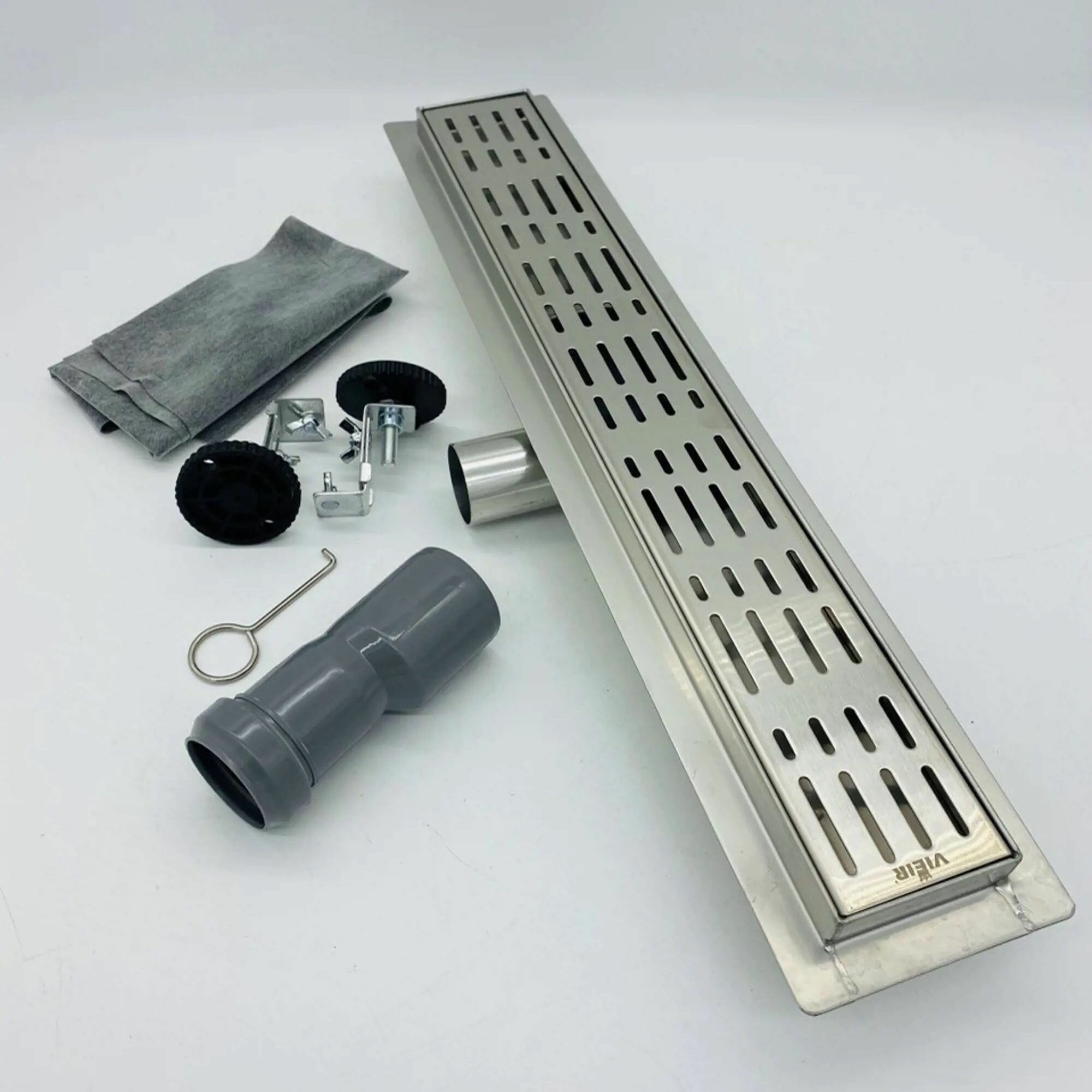 Душевой лоток из нержавеющей стали с сухим затвором 600 мм ViEiR DL60