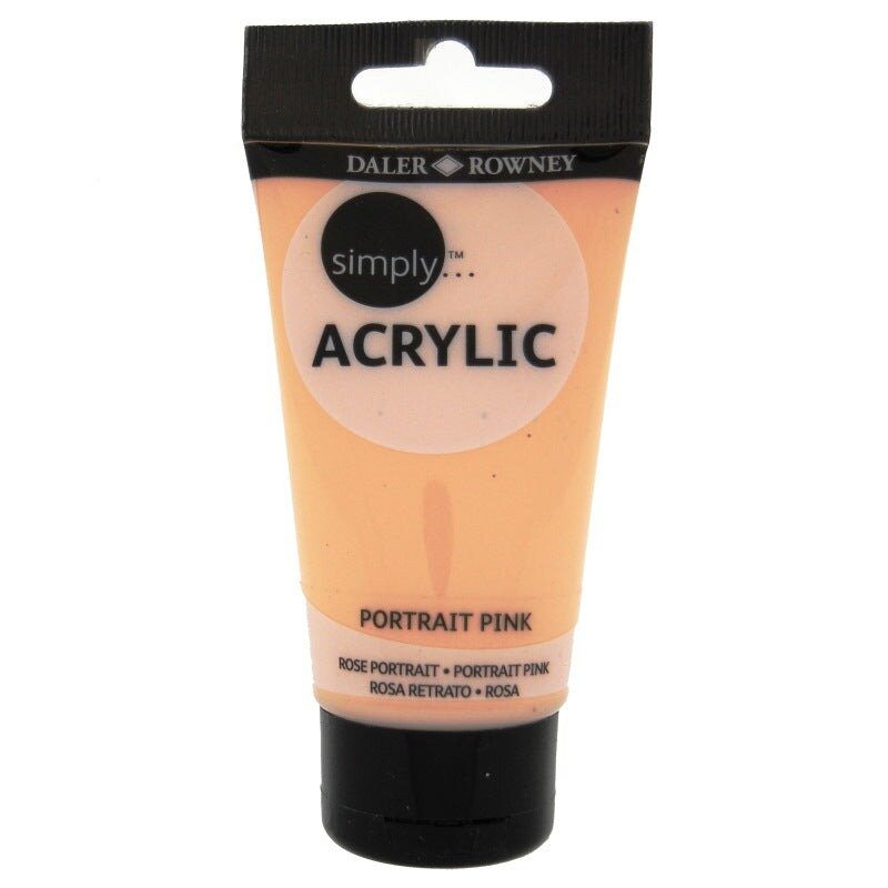 Daler Rowney Акриловая краска Daler Rowney "Simply", Розовый, 75мл