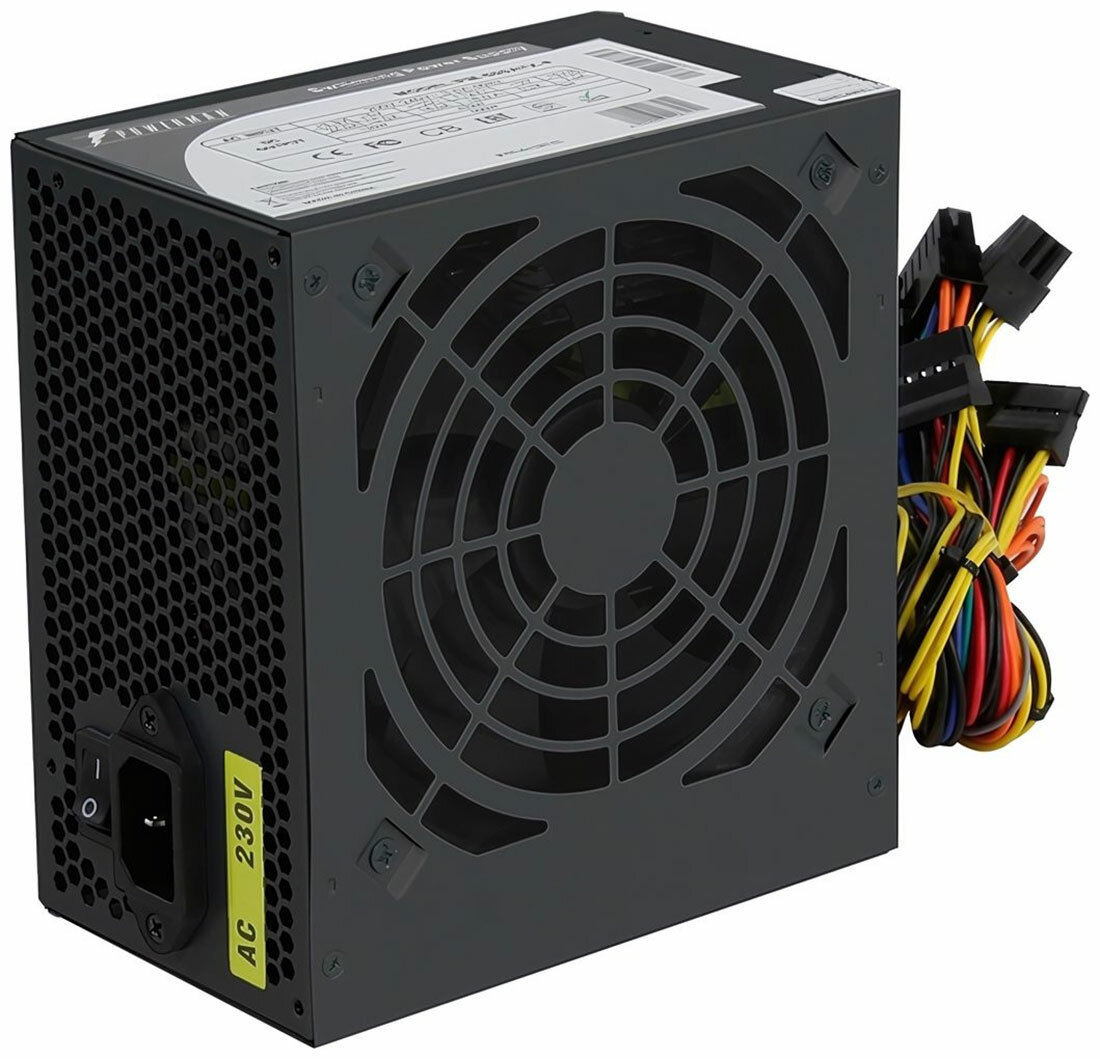 Блок питания Powerman PM-600ATX-F Black 600W ATX (6143094)