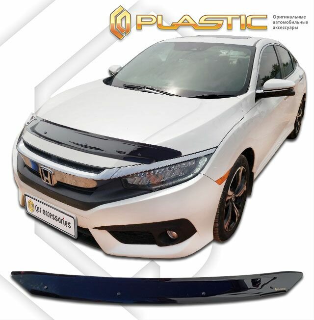 Дефлектор капота для Honda Civic Х поколение, хэтчбек, рынок Японии 2017 - 2021