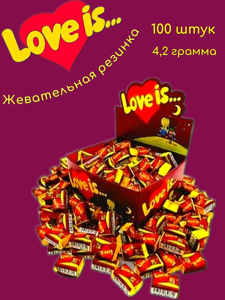 Love Is. Вишня-Лимон жевательная резинка 4,2г 100шт