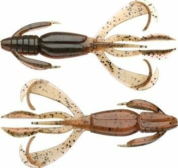 Мягкая приманка Keitech CRAZY FLAPPER 4.4" # 438 Green Pumpkin Fire