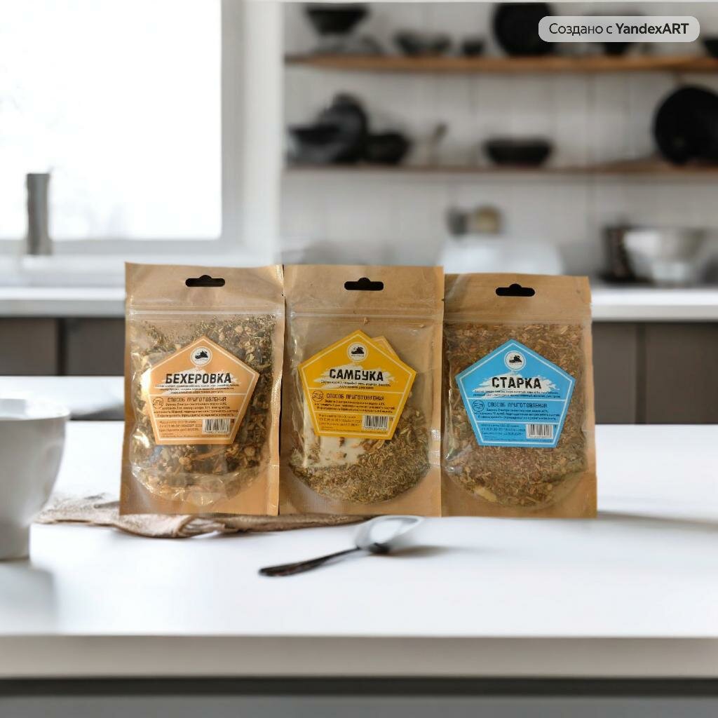 Набор для настойки "Дед Алтай", "Старка", "Бехеровка", "Самбука"