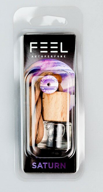 Ароматизатор на зеркало Feel classic бутылочка Saturn блистер