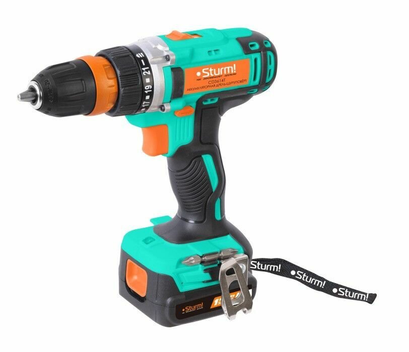 Шуруповерт аккумуляторный, дрель Sturm! CD3614T