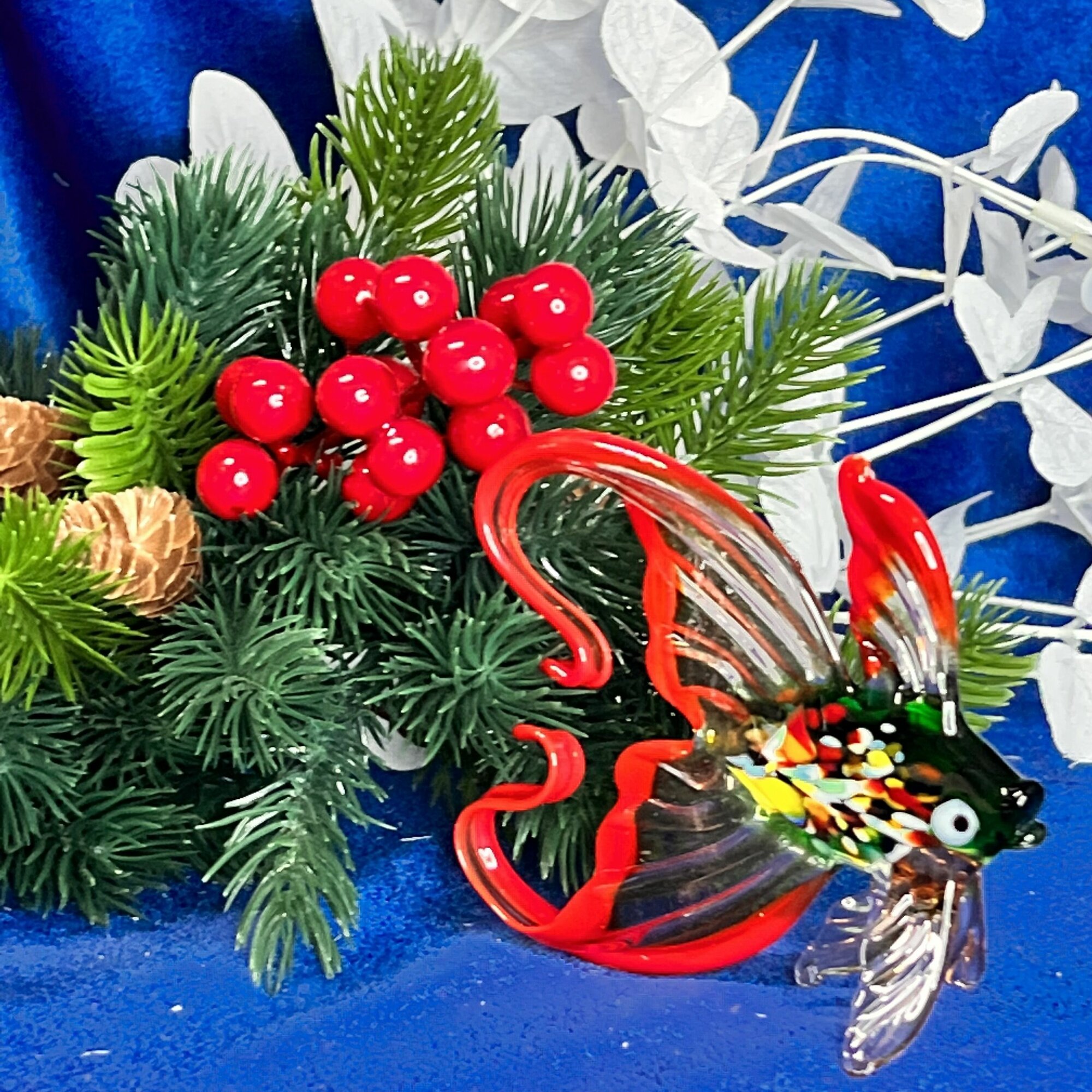 Рыбка Стеклянная Ярко-Красная Большая