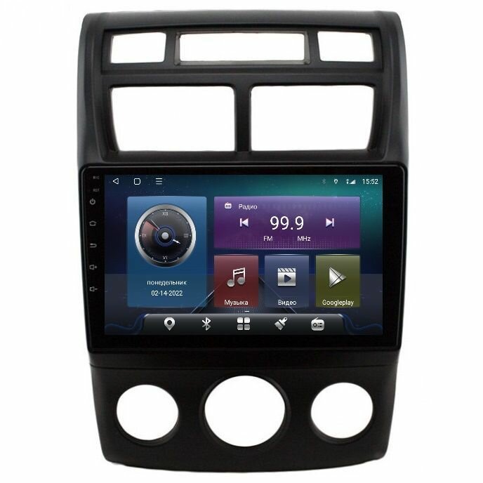 Магнитола Epic T18 Kia Sportage 2 с кондиционером 2004-201 - Android 12 - Процессор 8 ядерный - Память 6+128Gb - Carplay - DSP 36 - 4G(Sim)