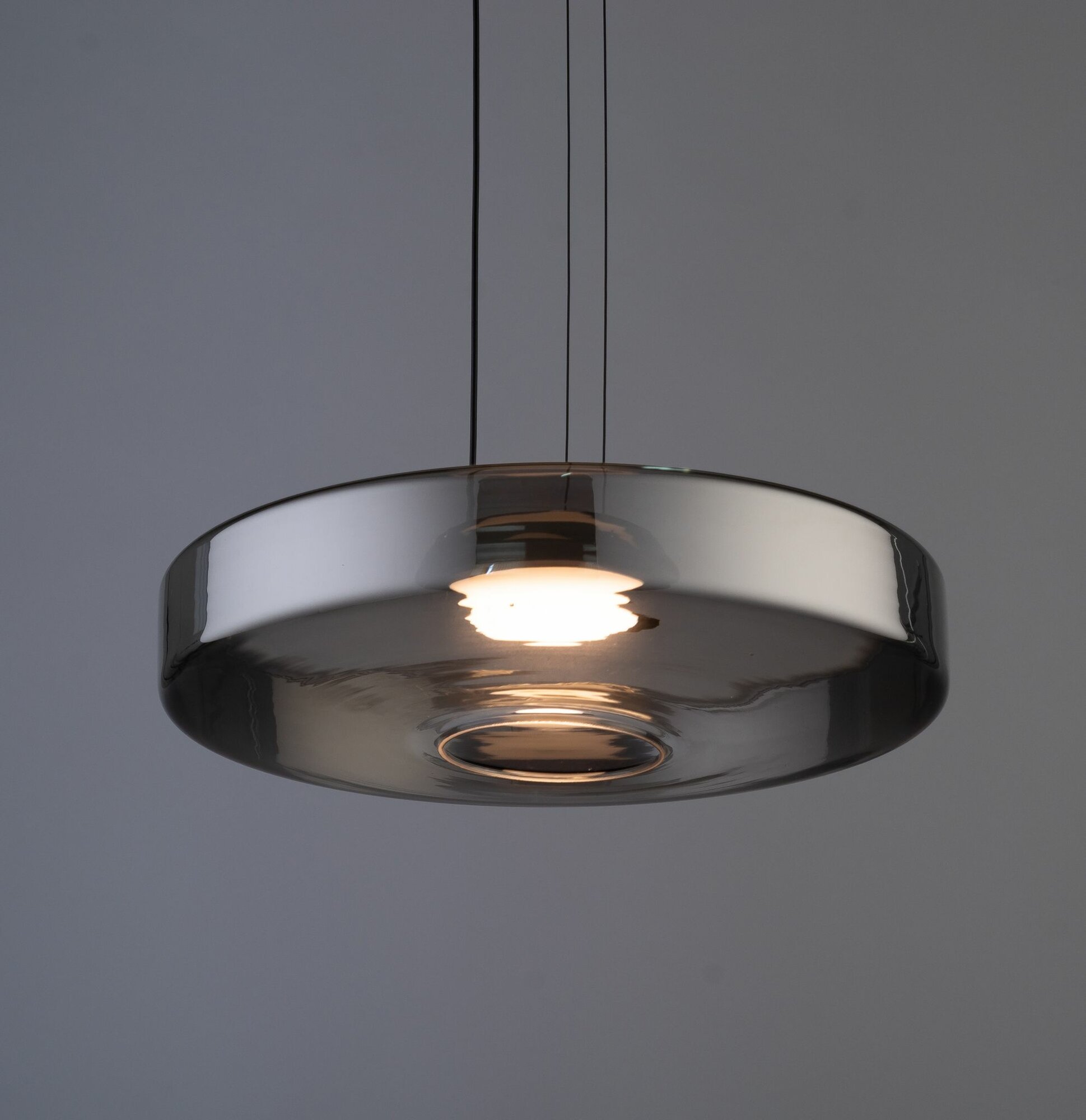 Светильник подвесной стеклянный круглый LED 7Вт BLS9492 D25 дымчатый Blesslight