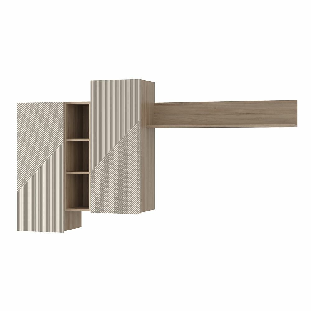 Шкаф навесной с полками Эмилия ГМ-12, Дуб смоки / Айриш