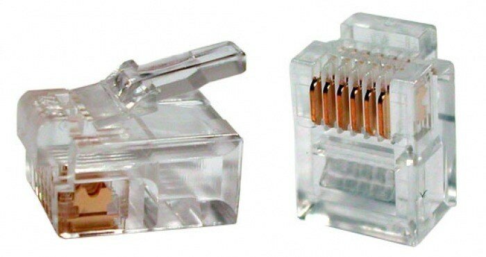 Разъем Ningbo TL-RJ-11 (упак:100шт)