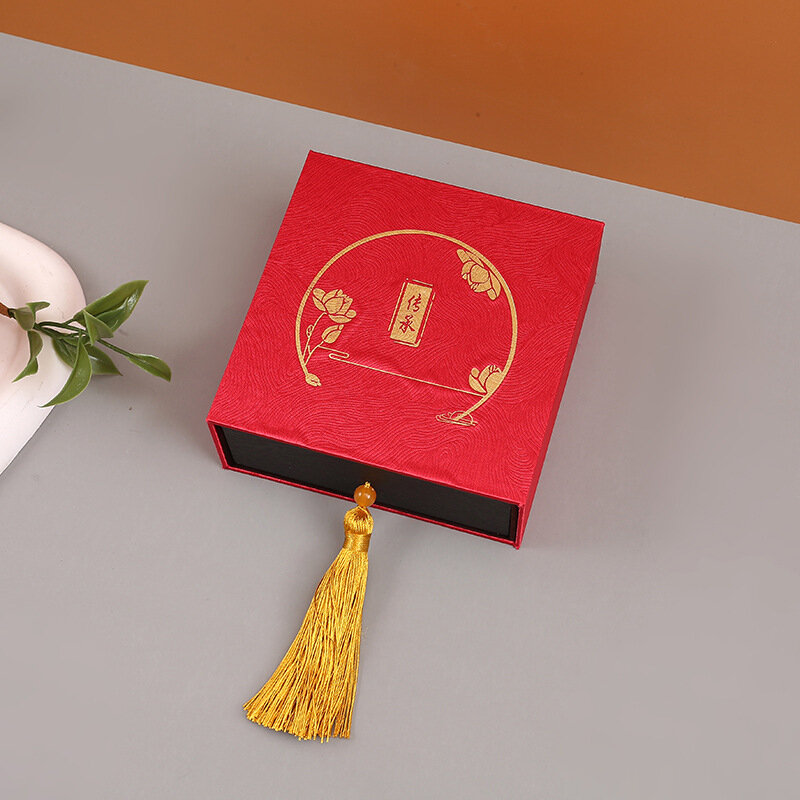 Коробка для браслетов Long Peng "Древний закон наследования", ткань, 11,5х11,5х4,5 см