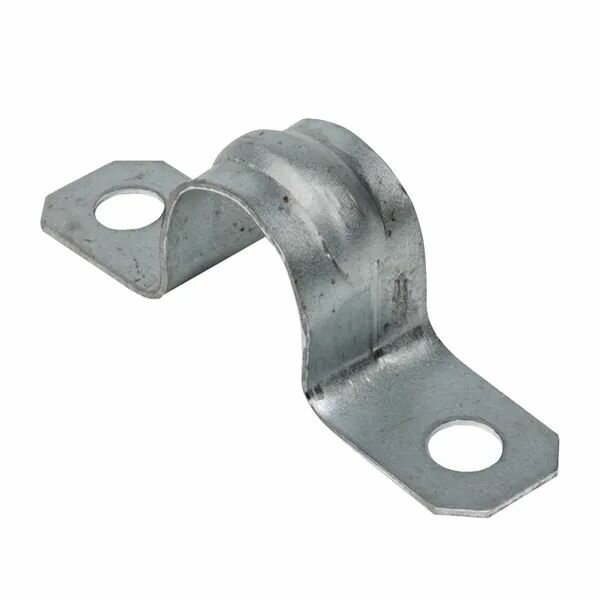 Металлическая кабельная скоба EKF 16-17 мм, двухлапковая, упаковка 100 шт