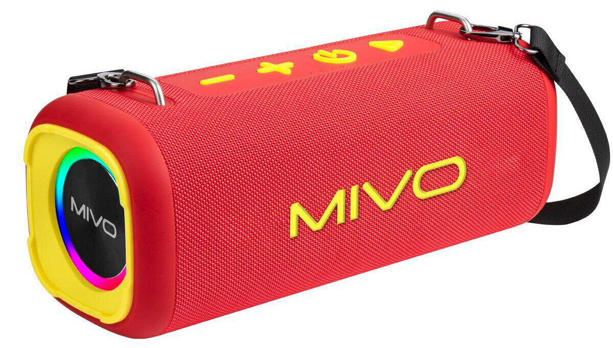 Портативная колонка Mivo M65 Red, 10000 мАч, 60 Вт, IPX6, красный