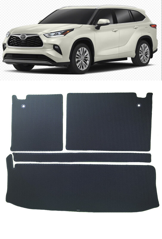 Toyota Highlander IV (U70) 2019 - н. в. коврик в багажник EVA Smart Коврик в багажник