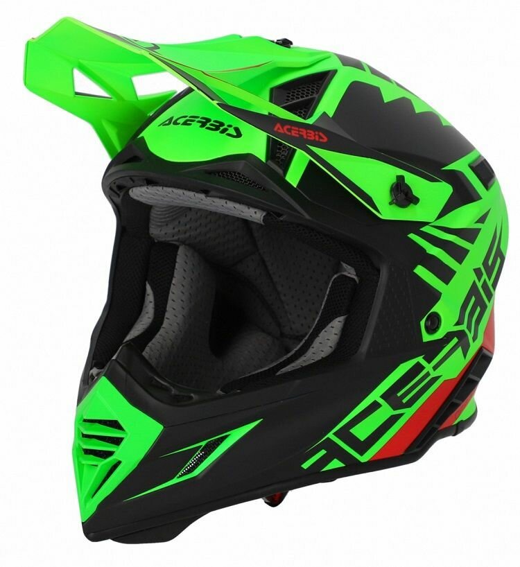 Acerbis Шлем X-TRACK 22-06 Fluo-Green/Black S