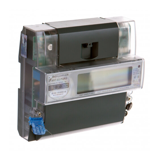 Счетчик эл. Меркурий 236 АRT-03 PQRS трехфазный многотарифный 5(10) кл. точн. 0.5S/1 .0 D ЖКИ оптопорт RS485 2 Тарифа МСК (236ART03PQRS 2 Тарифа МСК), инкотекс М0000044714 (1 шт.)