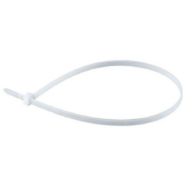 Стяжка кабельная белая 450×7,6 мм набор 100 шт для прокладки кабелей в электроустановках