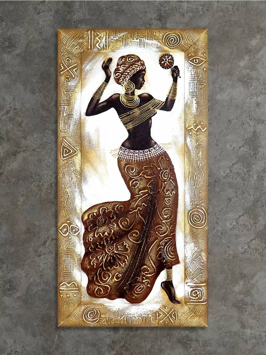 Авторская работа картина на стену африканская девушка этно