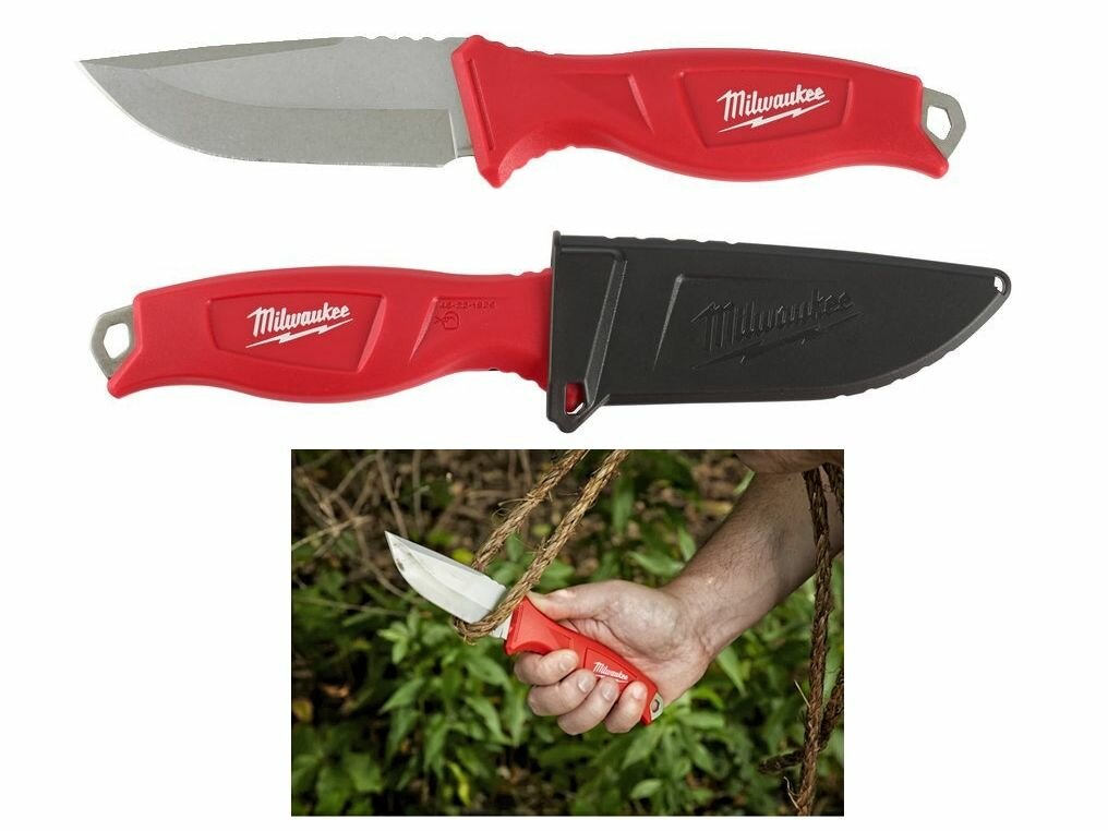 Нож строительный с фиксированным лезвием MILWAUKEE 4932464828