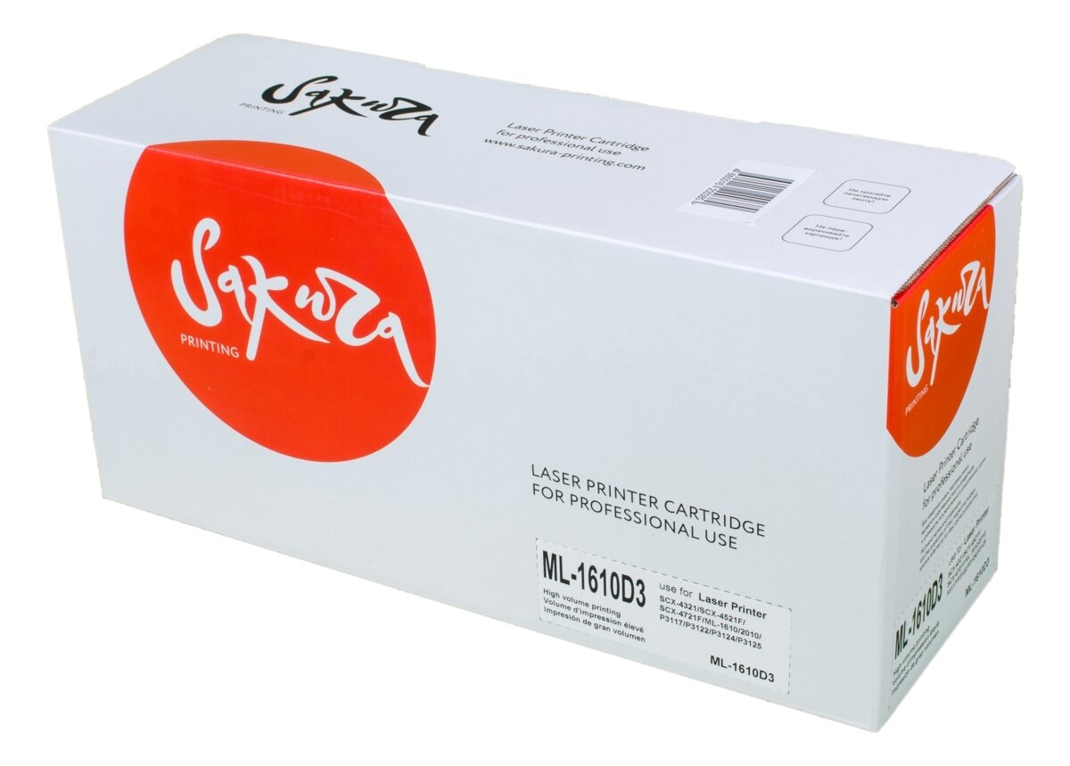 Картридж SAKURA ML1610D3 для Samsung ML-1610/1615/2010/2015, Samsung ML-2510 / 2570/2571N, Samsung SCX-4321/4321F/4521, Xerox Phaser 3117
