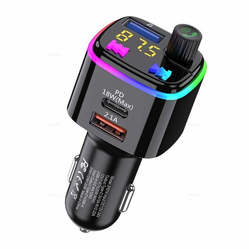 FM-модулятор/трансмиттер автомобильный PD32W+QC3.0 Jokade JH014, быстрая зарядка