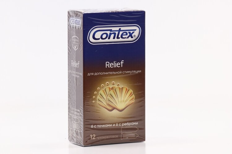 Презервативы Контекс рельеф, 12 шт.