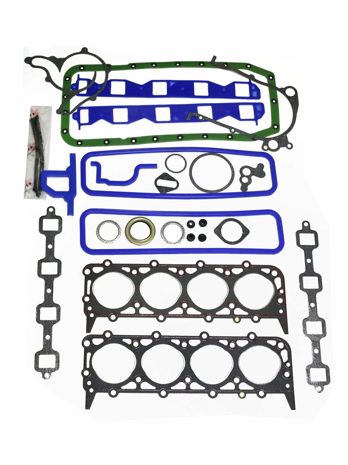 Комплект прокладок двигатель ЗМЗ-511 люкс полный 27 шт, силикон, ПГБ с герм, паронит 0.8 фарер