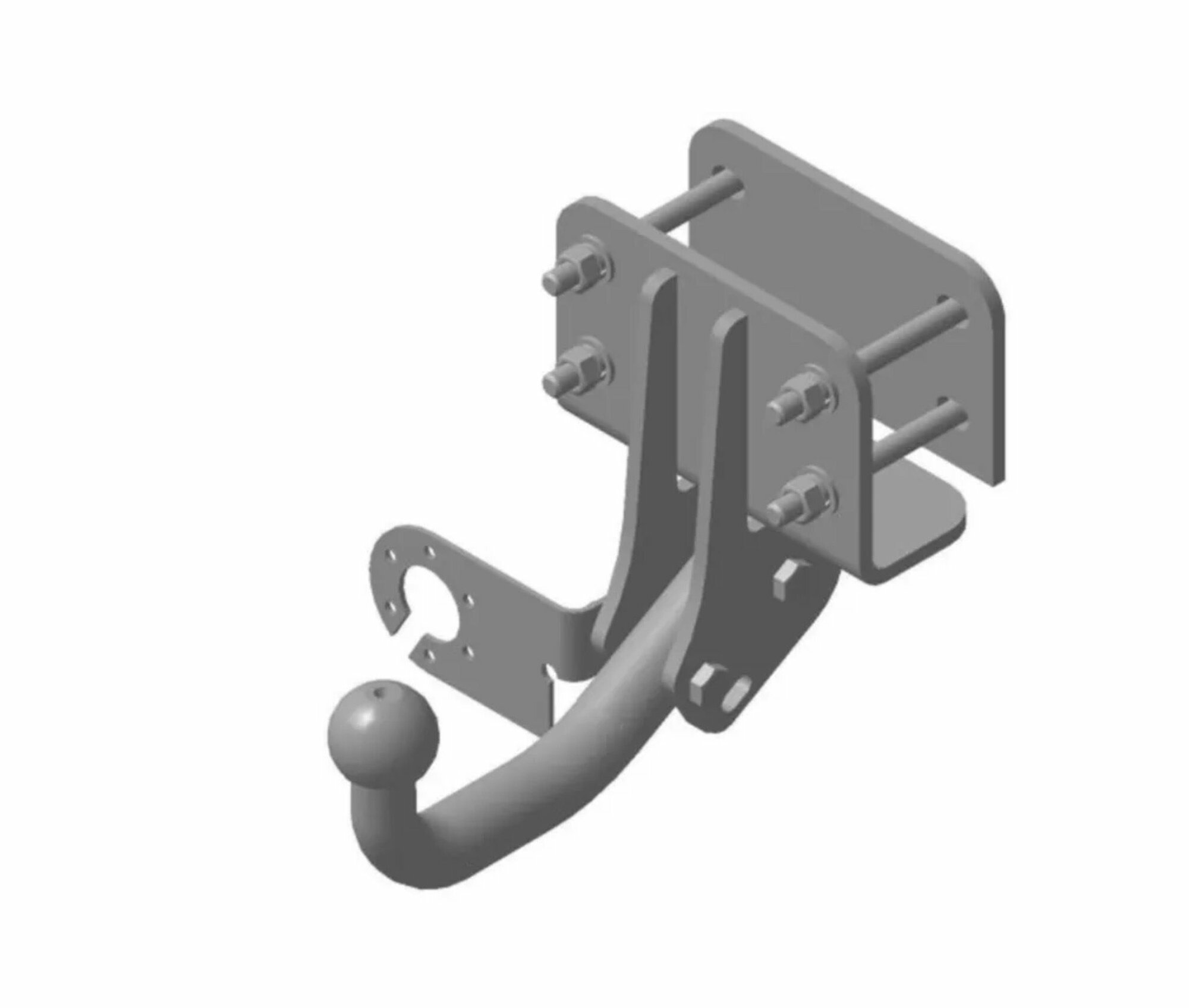 Фаркоп на TOYOTA HILUX (2005-2015) (без электрики, паспорт/сертификат в комплекте) Автос. TY 27