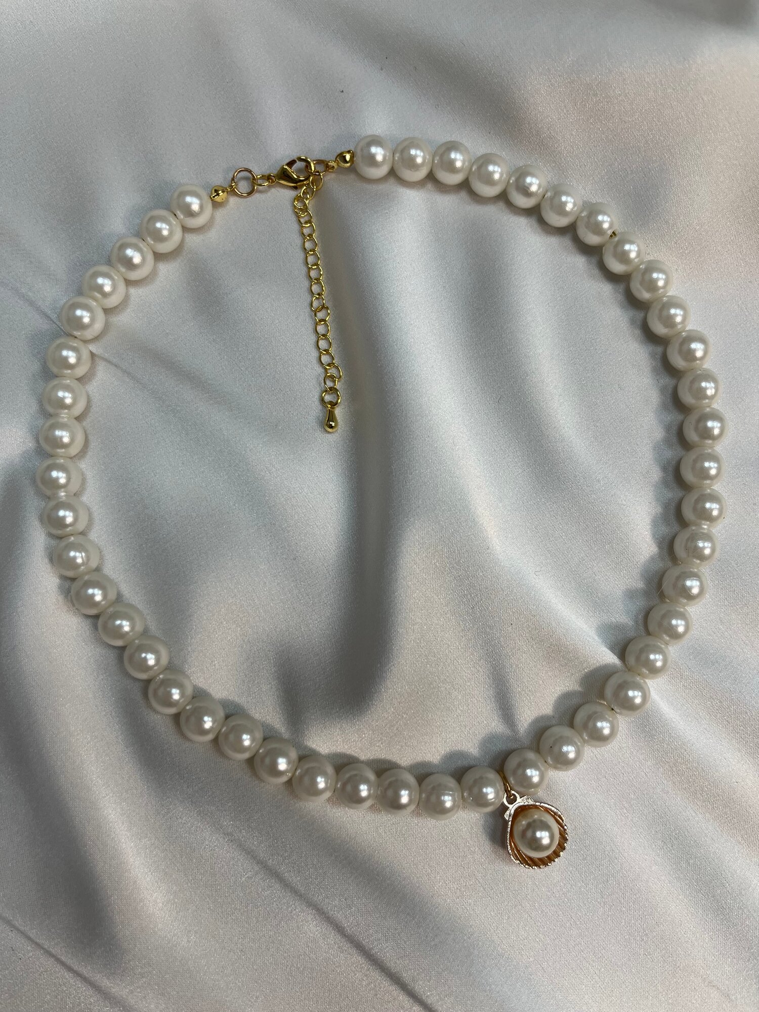 Колье, жемчуг имитация