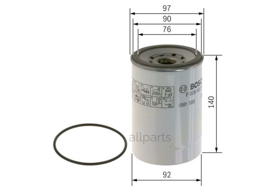 BOSCH F026402118 Фильтр топливный