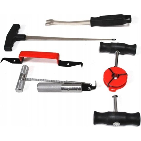 Набор инструментов для демонтажа уплотнителей стекол Автодело 7 предметов, 40687