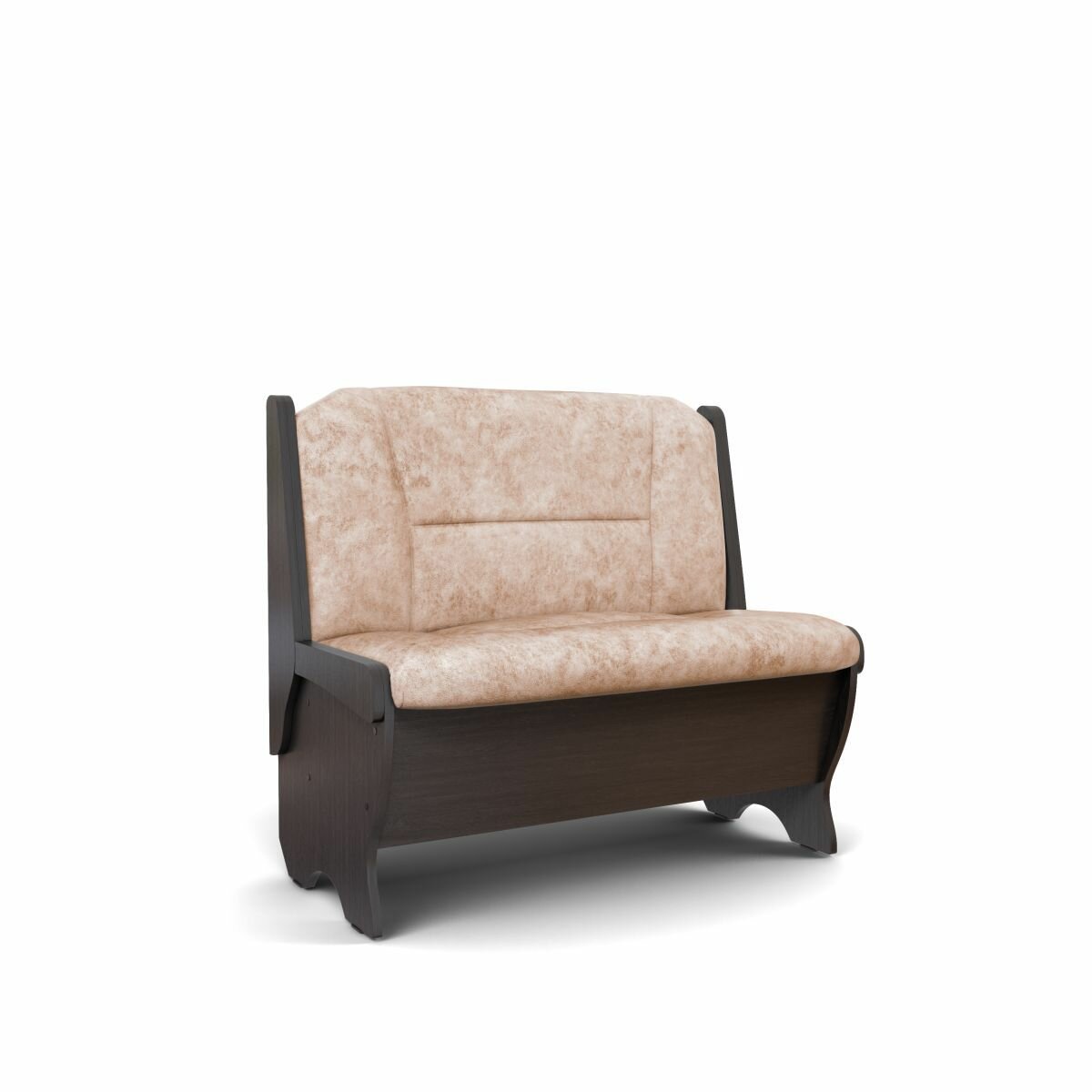 Скамья "лотос" большая (950мм) Венге/велюр Латте (Бител)