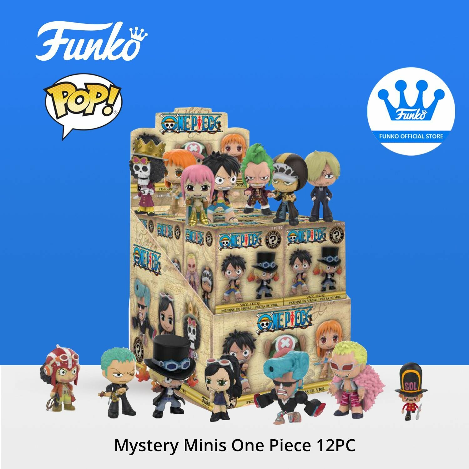 Фигурка Funko Mystery Minis One Piece 1 штука в ассортименте/ Фанко ПОП мини по мотивам аниме One piece
