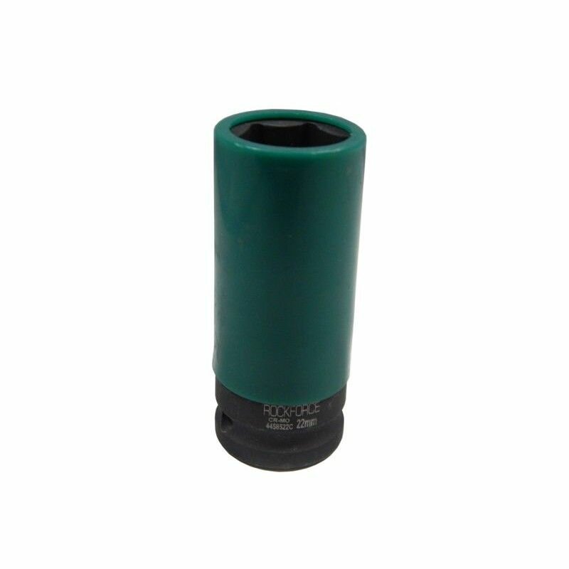 Головка глубокая для литых дисков с защитным кожухом 22мм, 1/2" ROCKFORCE