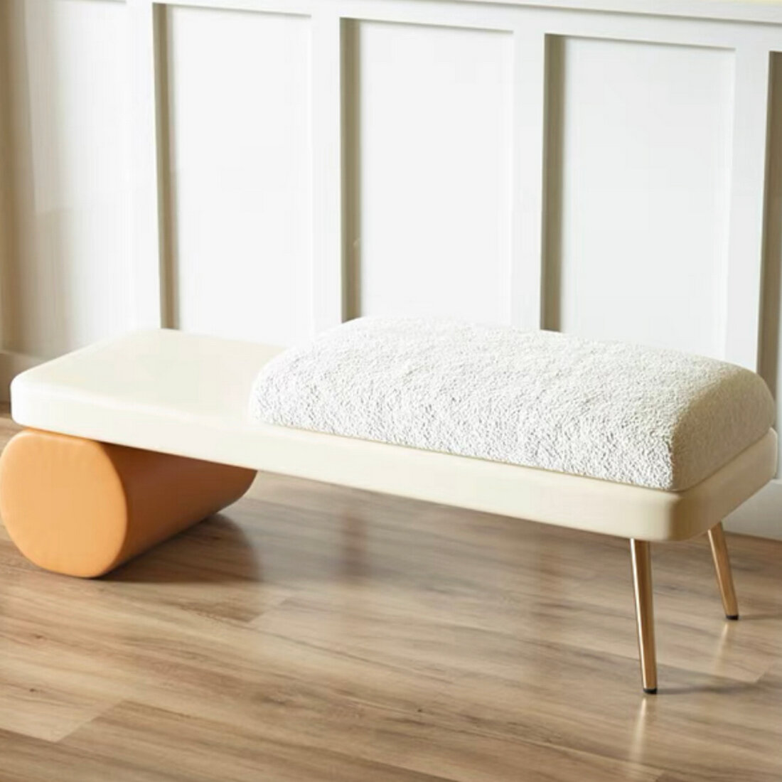 Банкетка Hilaria (140*38*40 / цвет молочный)