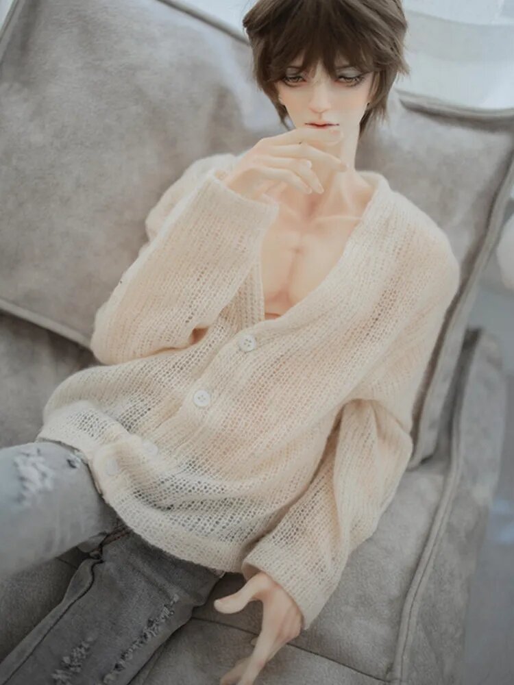 Черный кардиган для куклы BJD, размер 1 of 3