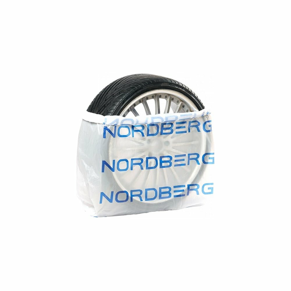 Пакеты для шин NORDBERG ПНД, 110x110 см, 15 мкм, белый, 100 шт. NTSB1115W