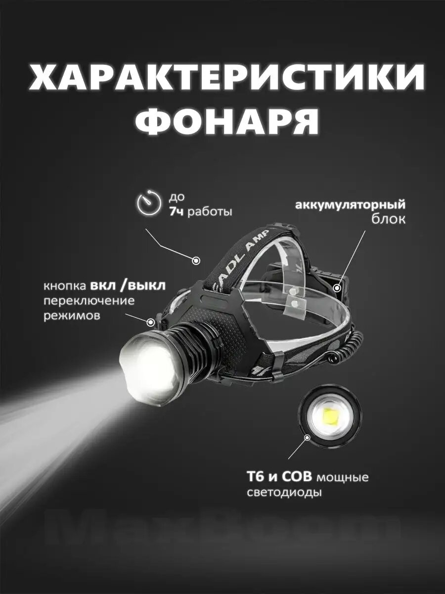 Фонарь налобный — фото 1