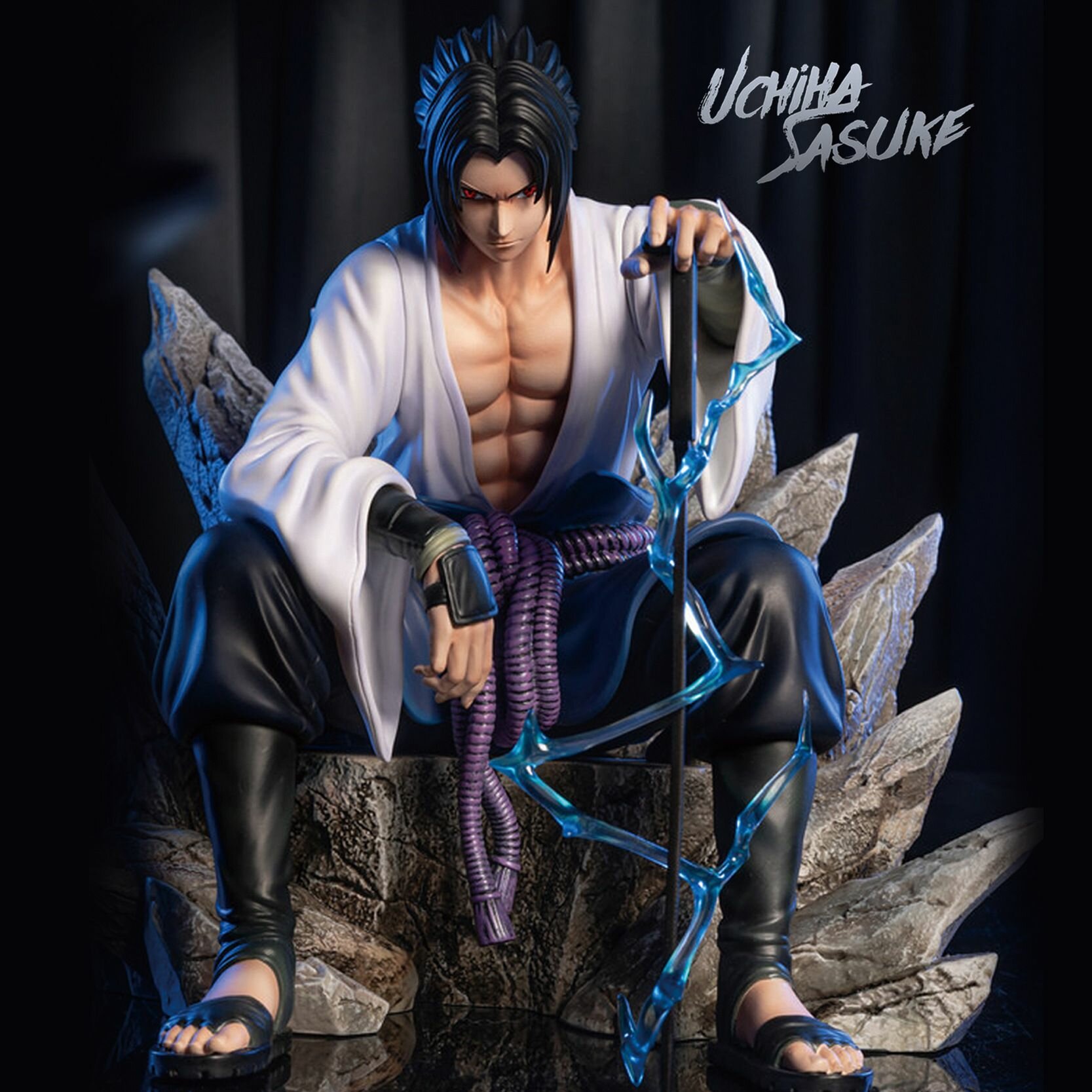 Аниме фигурка Naruto / Наруто, Sasuke /Сидящий Саске , special,(коробке ,19см)