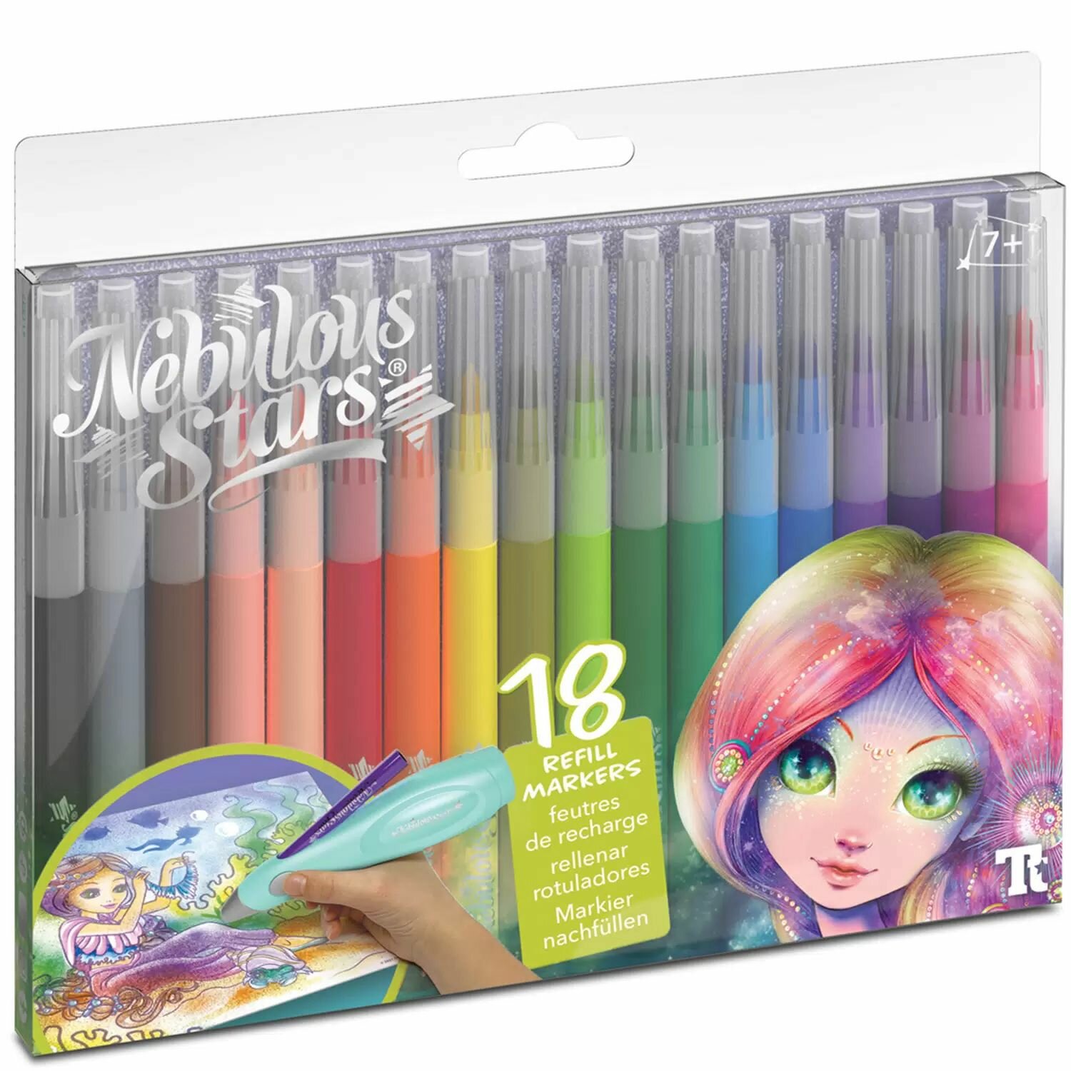 Набор аэрозольных фломастеров 18 цветов Nebulous Stars серия Сoralia