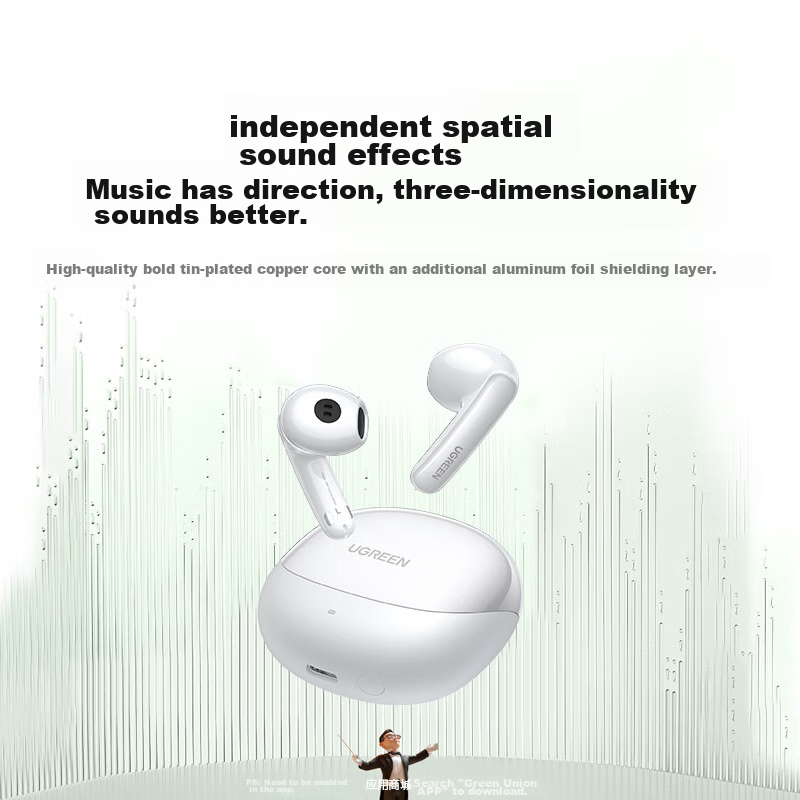 Беспроводные Bluetooth наушники UGREEN WS203 white