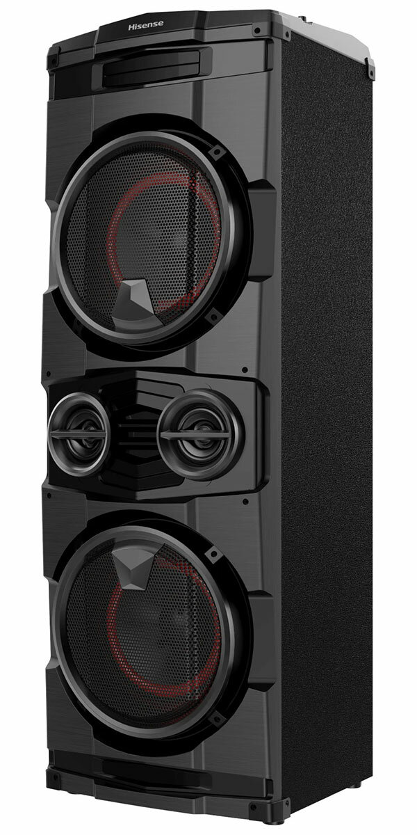 Портативная аудиосистема Hisense Party Rockstar 1600, с караоке, 800W, Bluetooth, черная