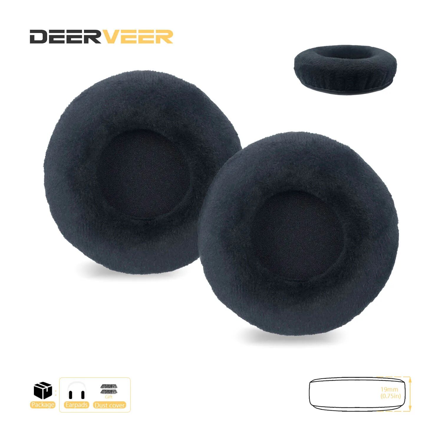 Амбушюры DEERVEER для AIAIAI TMA1 TMA2, черный вельвет