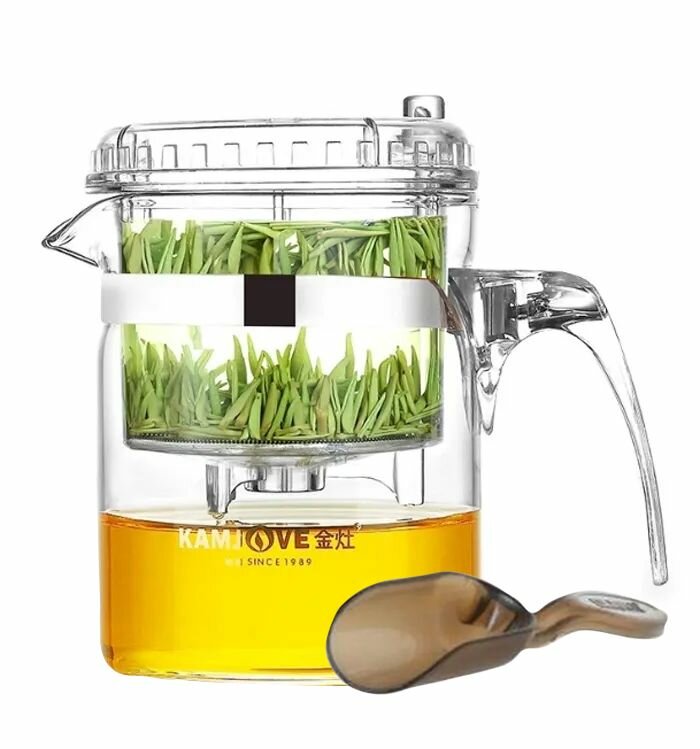 Чайник заварочный Гунфу с кнопкой (Типод, заварник для чая проливной) Kamjove TP-140, 300 мл